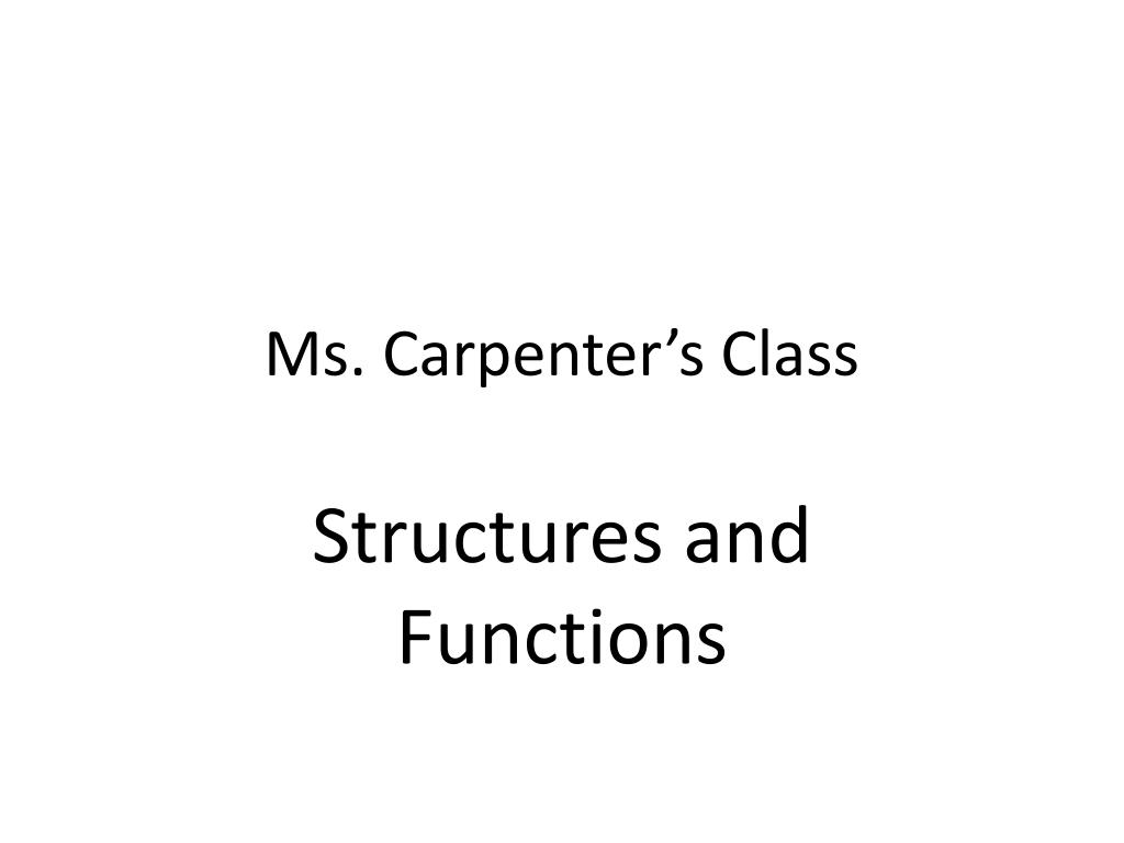 PPT - Ms. Carpenter’s Class PowerPoint Presentation, free download - ID ...