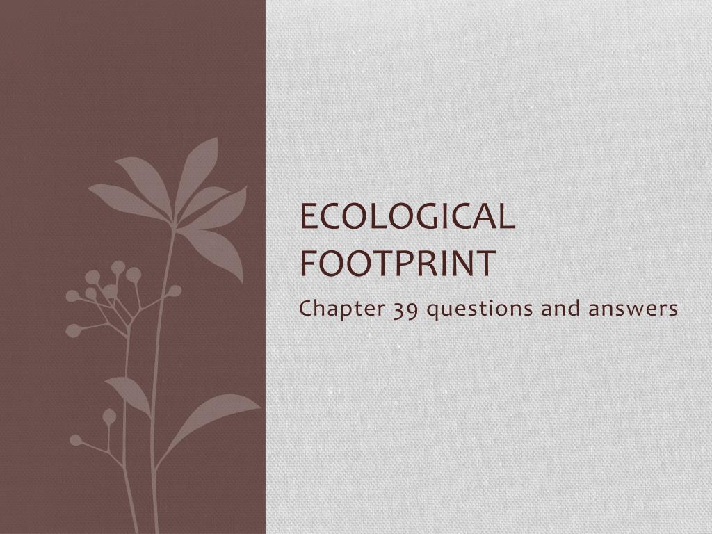 PPT - Ecological footprint PowerPoint Presentation, free download - ID ...