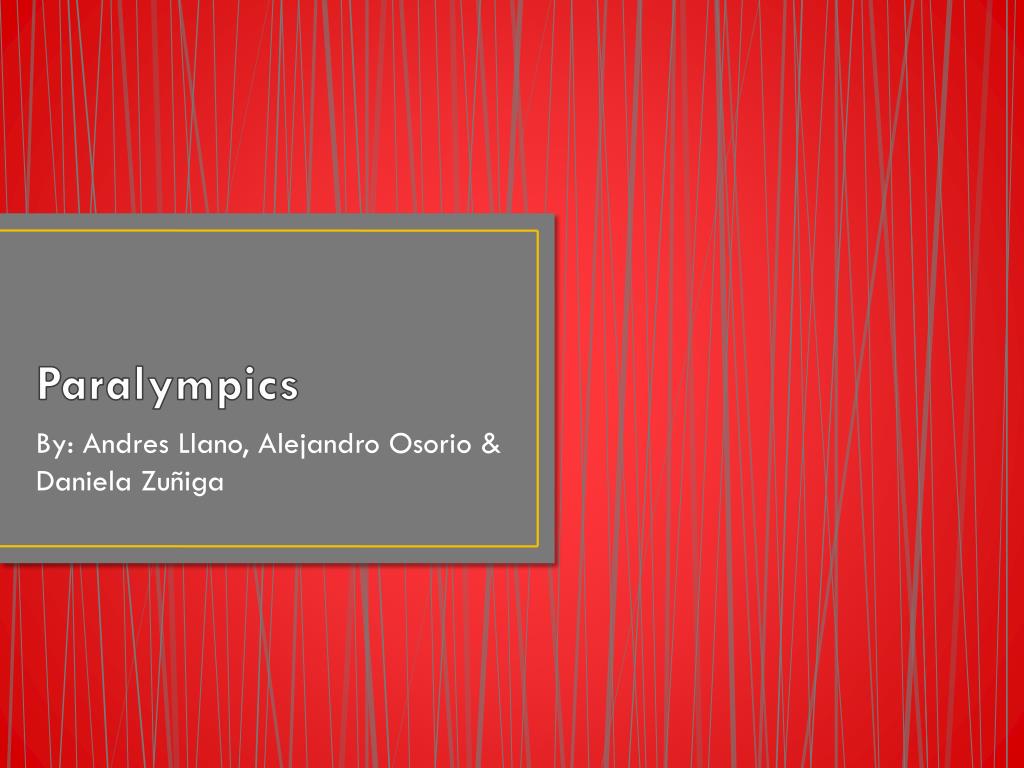 PPT - Paralympics PowerPoint Presentation, free download - ID:2339580