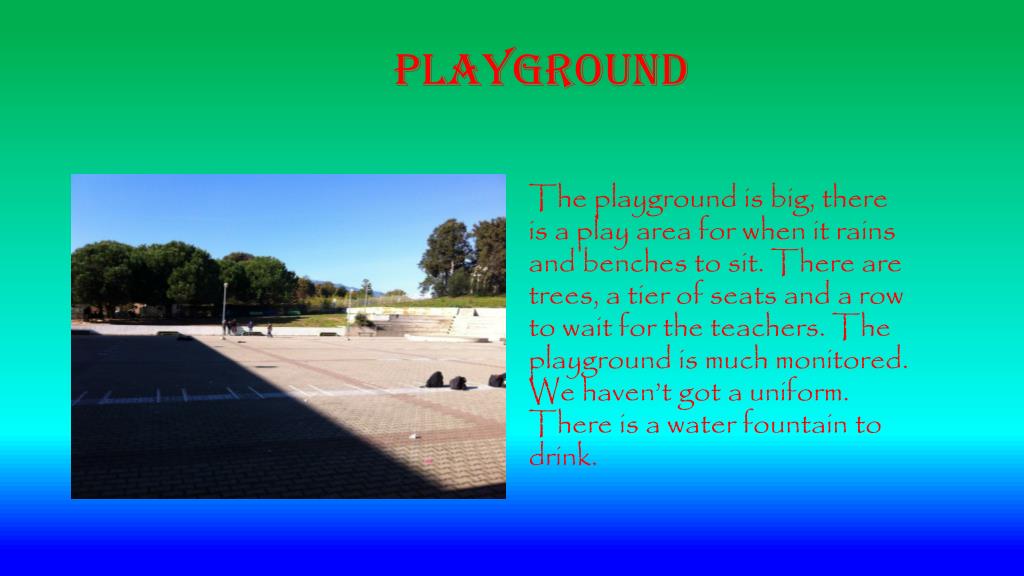 PPT - Playground PowerPoint Presentation, free download - ID:2341230