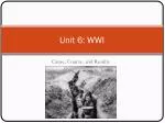 PPT - Name:________________________ Aspects of WWI Unit 9 PowerPoint ...