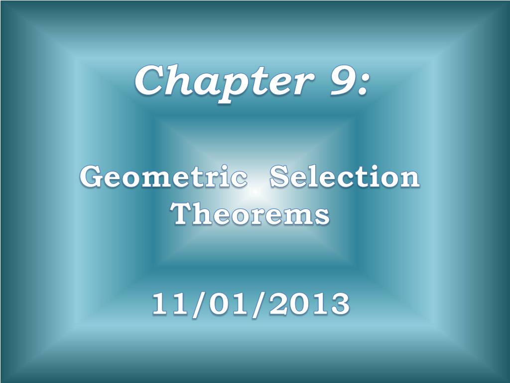 PPT - Geometric Selection Theorems - Point in Many Simplices PowerPoint ...