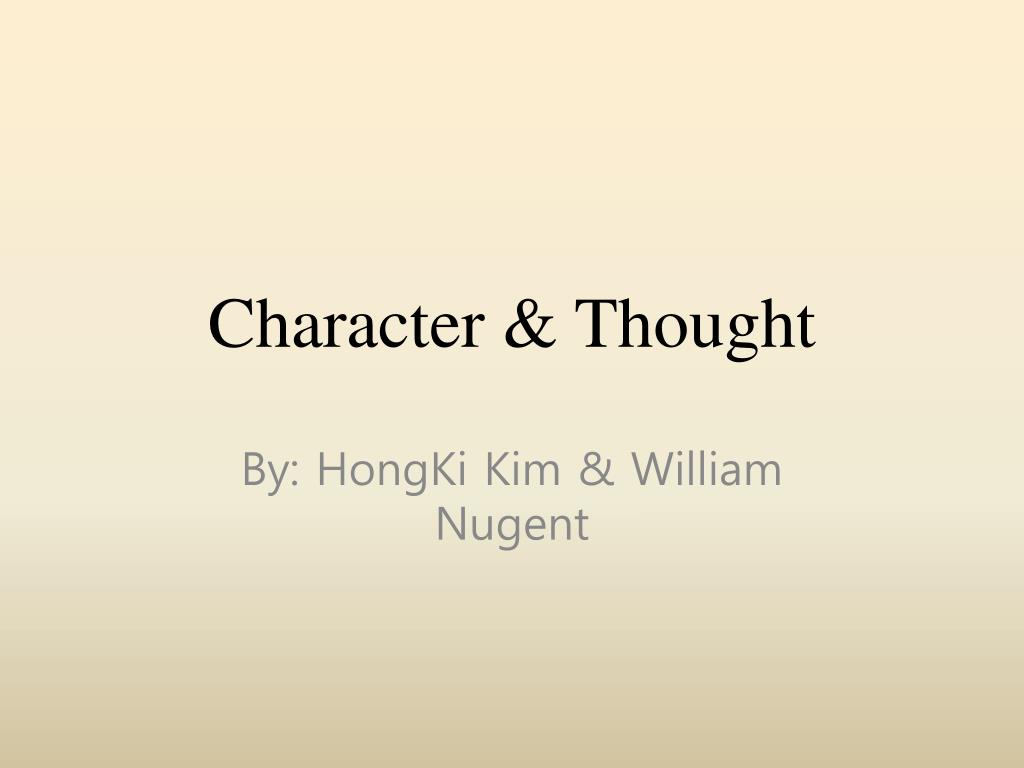 PPT - Exploring Character and Thought in Drama: From Morality to ...