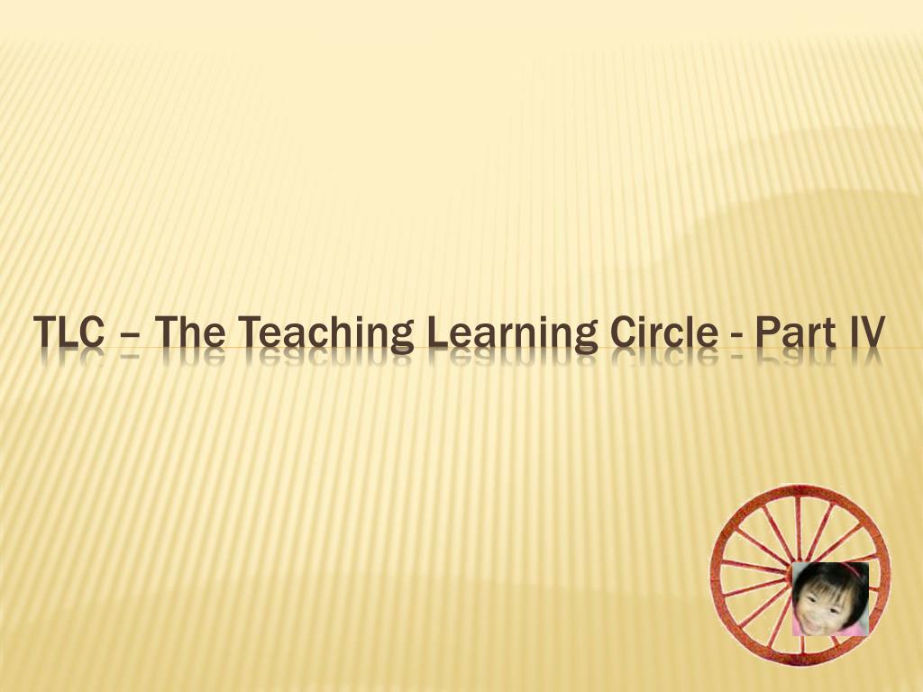 PPT - TLC – The Teaching Learning Circle - Part IV PowerPoint ...
