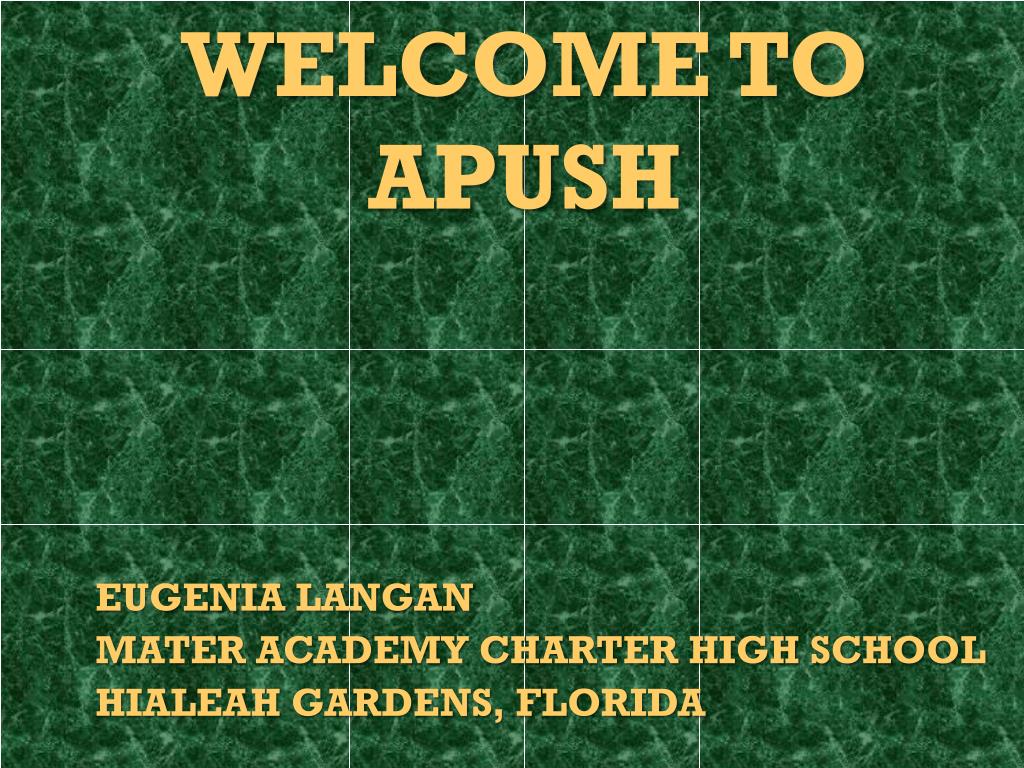 PPT - WELCOME TO APUSH PowerPoint Presentation, free download - ID:2345780