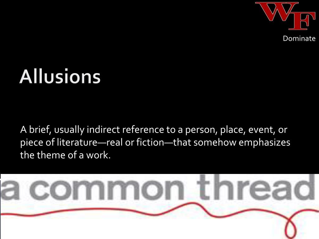 PPT - Allusions PowerPoint Presentation, free download - ID:2347477