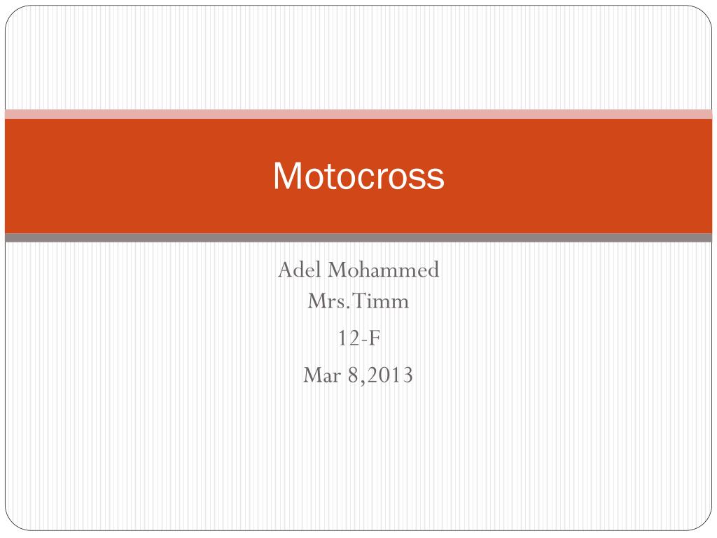 PPT - Motocross PowerPoint Presentation, free download - ID:2347735