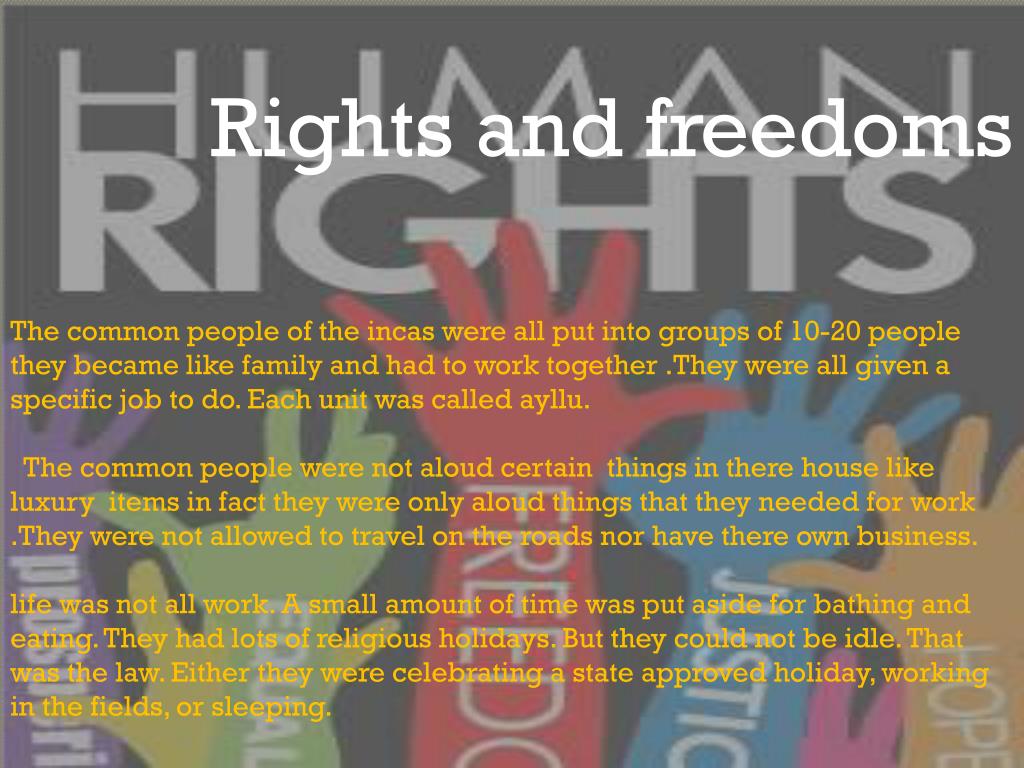 PPT - Rights and freedoms PowerPoint Presentation, free download - ID ...
