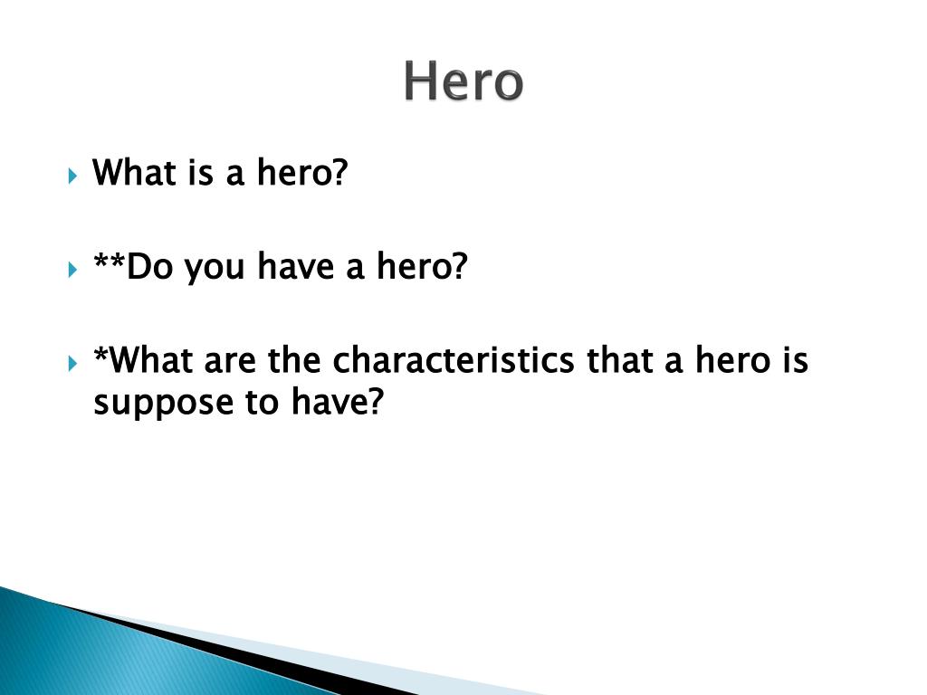 PPT - Hero PowerPoint Presentation, free download - ID:2348486