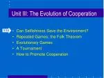 PPT - The Evolution of Cooperation PowerPoint Presentation, free ...