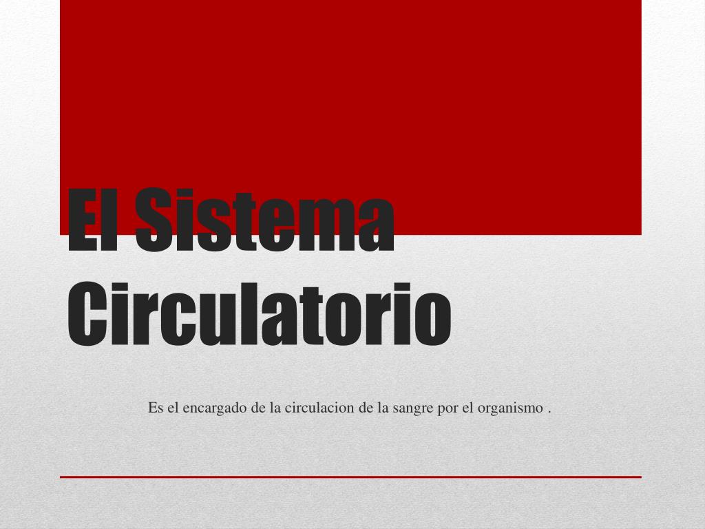 PPT - El Sistema Circulatorio PowerPoint Presentation, free download ...