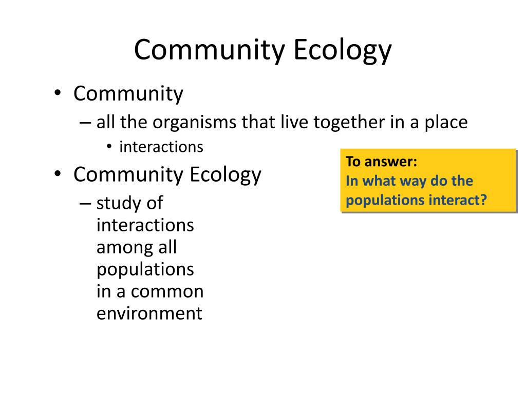 PPT - Community Ecology PowerPoint Presentation, free download - ID:2349675