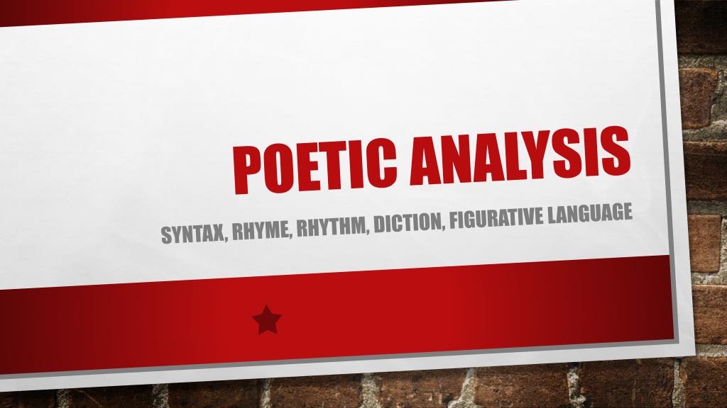 PPT - Poetic ANalysis PowerPoint Presentation, free download - ID:2349884
