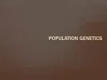 PPT - Population Genetics PowerPoint Presentation, free download - ID ...