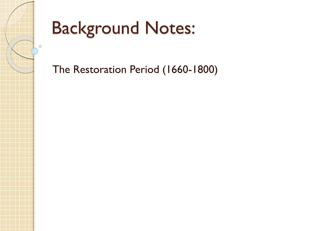 PPT - Background Notes: PowerPoint Presentation, free download - ID:2352599