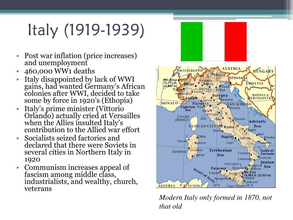 PPT - Italy (1919-1939) PowerPoint Presentation, free download - ID:2353267