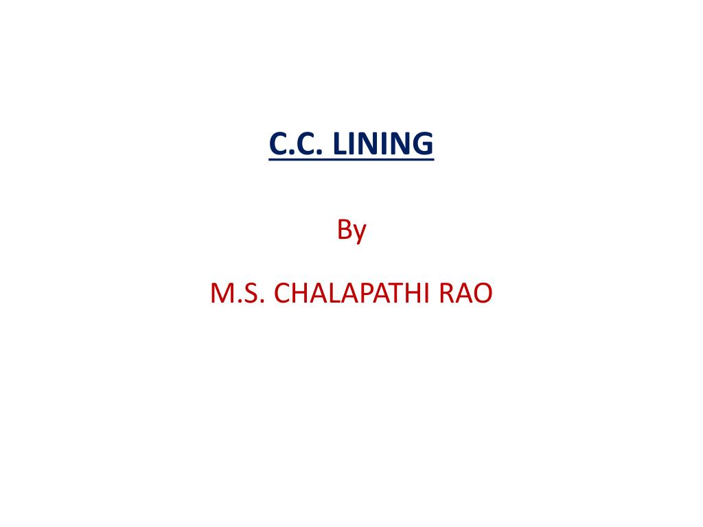 PPT - C.C. LINING PowerPoint Presentation, free download - ID:2353445