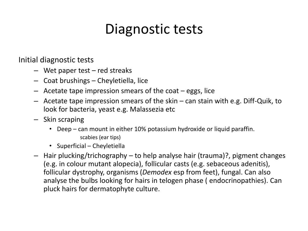 PPT - Diagnostic tests PowerPoint Presentation, free download - ID:2353536