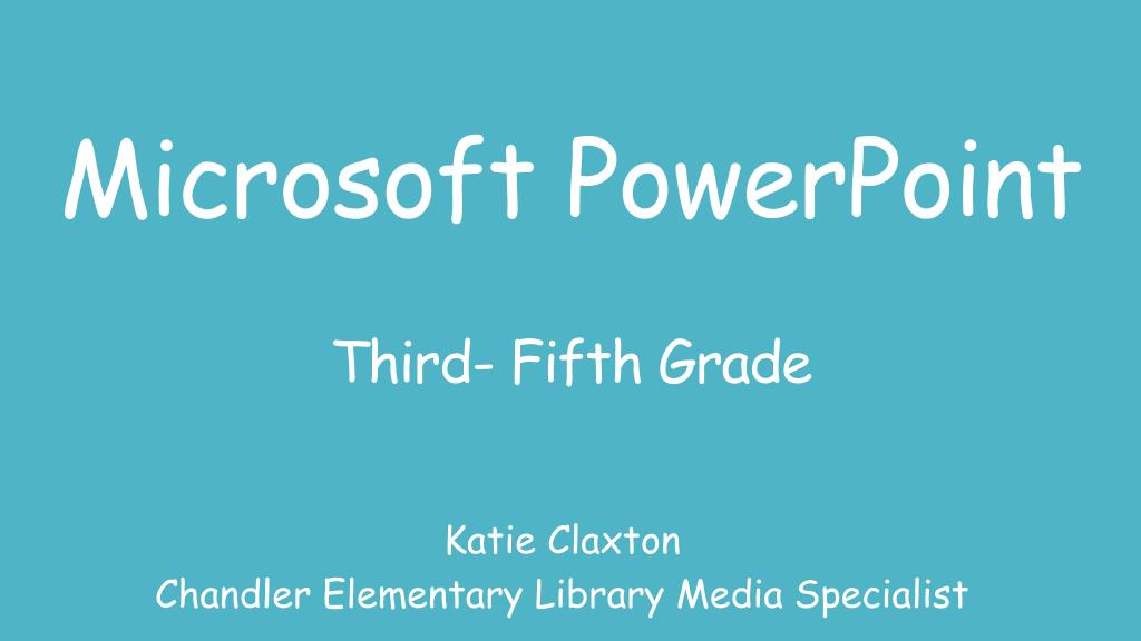 PPT - Mastering Microsoft PowerPoint: A Toolkit for Third to Fifth ...