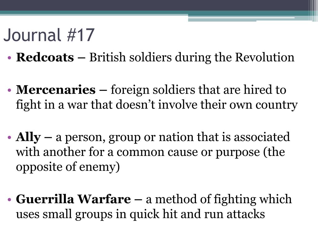 PPT - The Revolutionary War: Key Forces, Strategies, and Figures ...