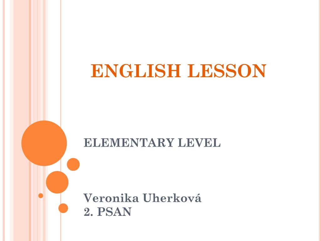 PPT - ENGLISH LESSON PowerPoint Presentation, free download - ID:2358008