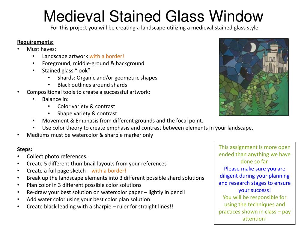 PPT - Medieval Stained Glass Window PowerPoint Presentation, free ...