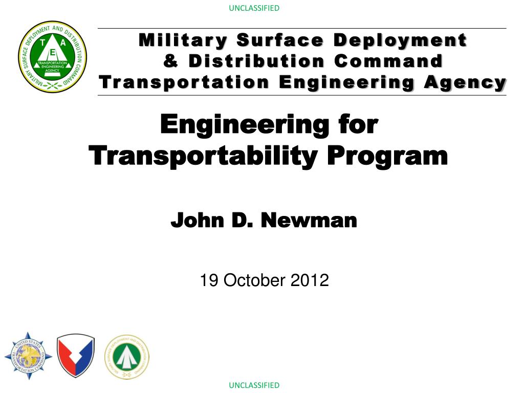 PPT - Engineering for Transportability Program PowerPoint Presentation ...