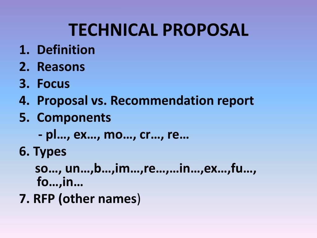 PPT - TECHNICAL PROPOSAL PowerPoint Presentation, free download - ID ...