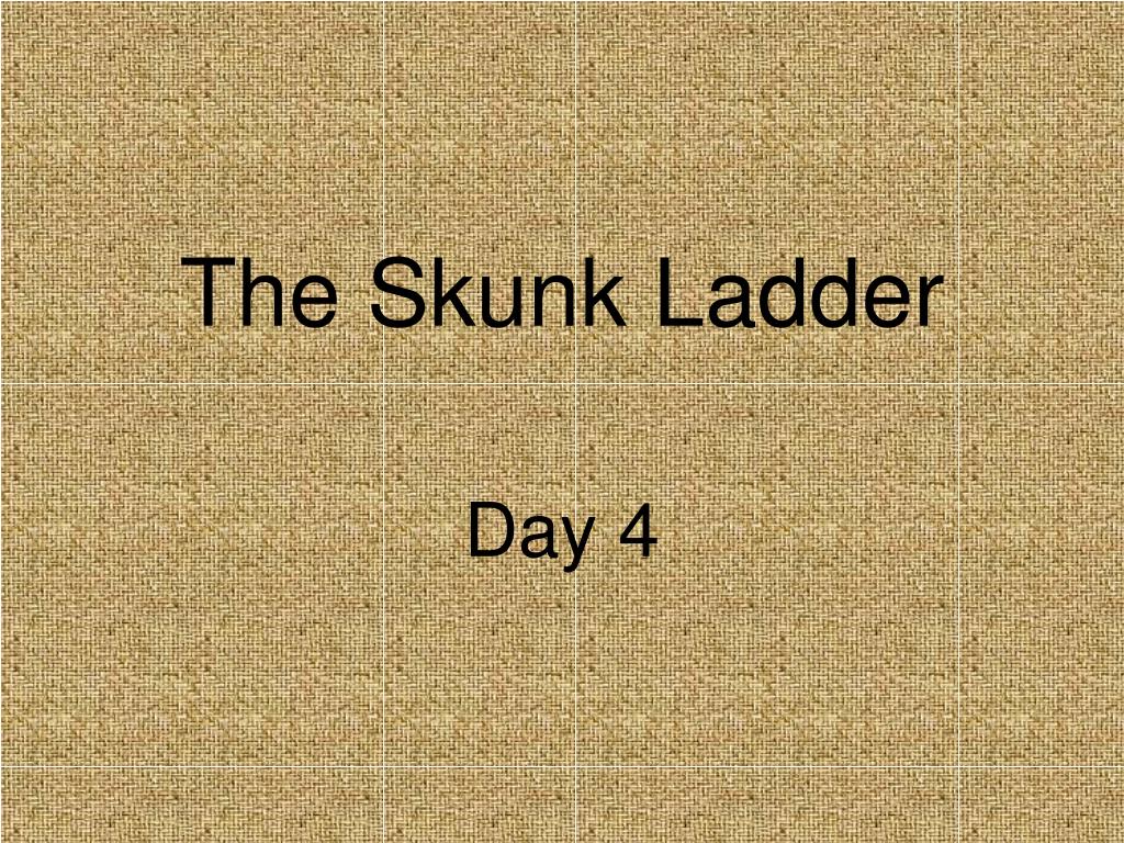 PPT - The Skunk Ladder PowerPoint Presentation, free download - ID:2363388