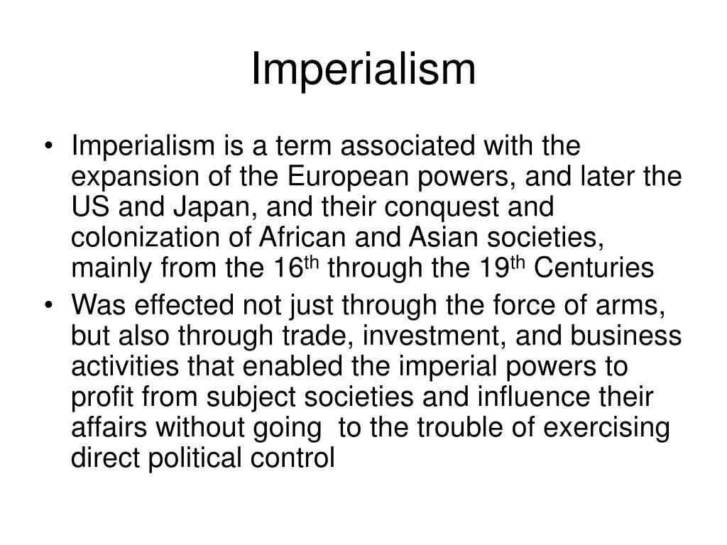 PPT - Imperialism PowerPoint Presentation, free download - ID:2364158