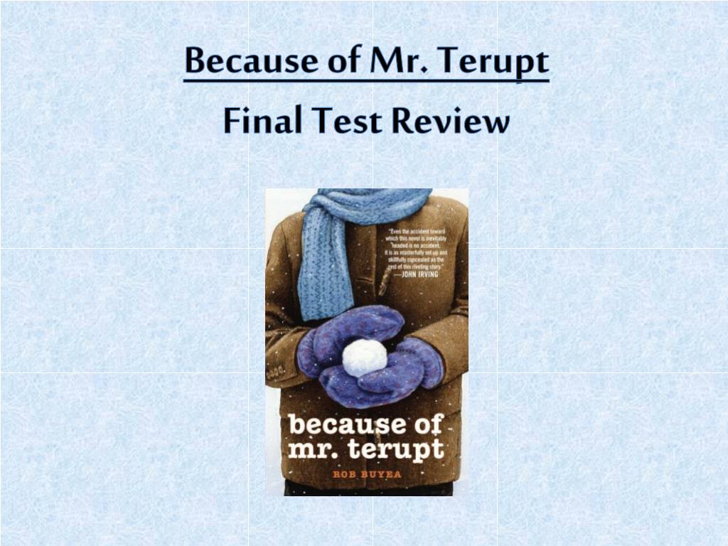 PPT - Because of Mr. Terupt Final Test Review PowerPoint Presentation ...