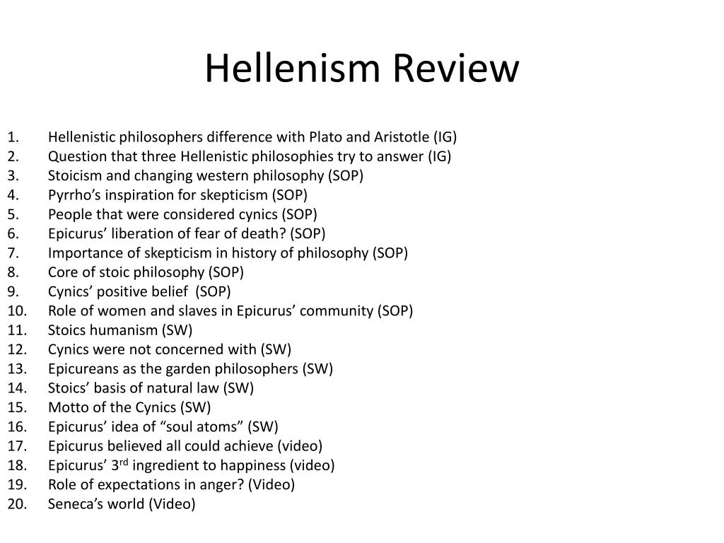 PPT - Hellenism Review PowerPoint Presentation, free download - ID:2364576