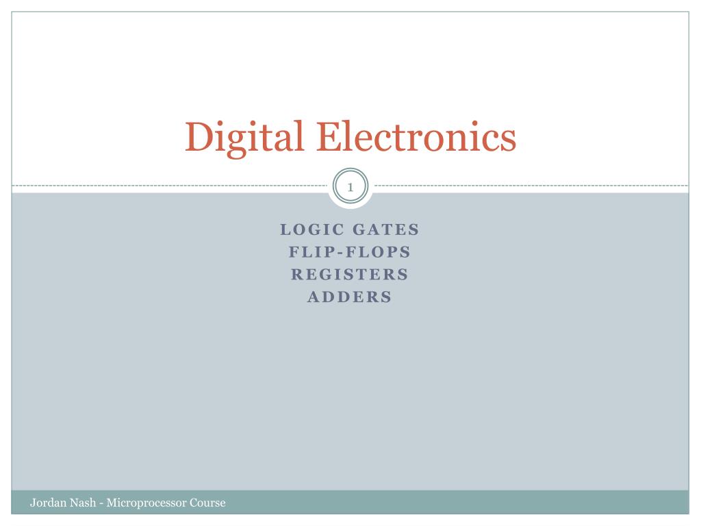 PPT - Digital Electronics PowerPoint Presentation, free download - ID ...