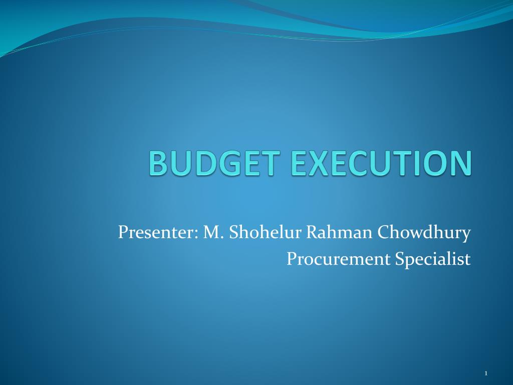 PPT - BUDGET EXECUTION PowerPoint Presentation, free download - ID:2366922