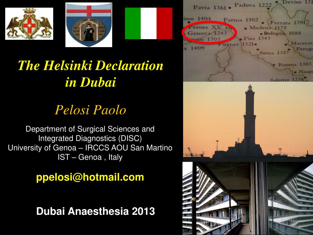 PPT - The Helsinki Declaration in Dubai PowerPoint Presentation, free ...