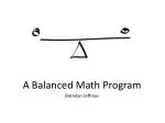 PPT - Balanced Math Framework PowerPoint Presentation, free download ...