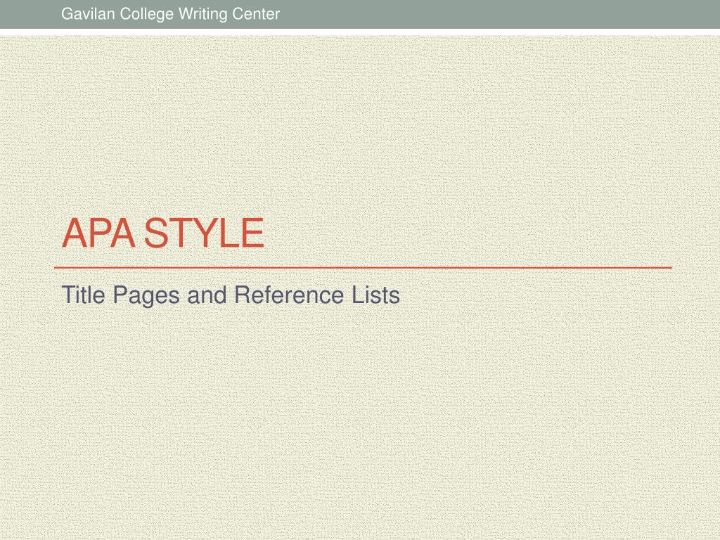 PPT - APA Style PowerPoint Presentation, free download - ID:2371007