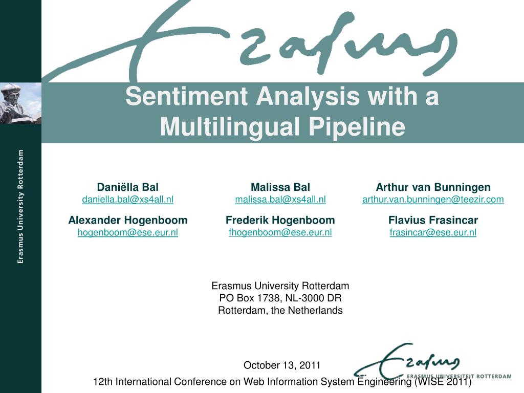 PPT - Sentiment Analysis with a Multilingual Pipeline PowerPoint ...
