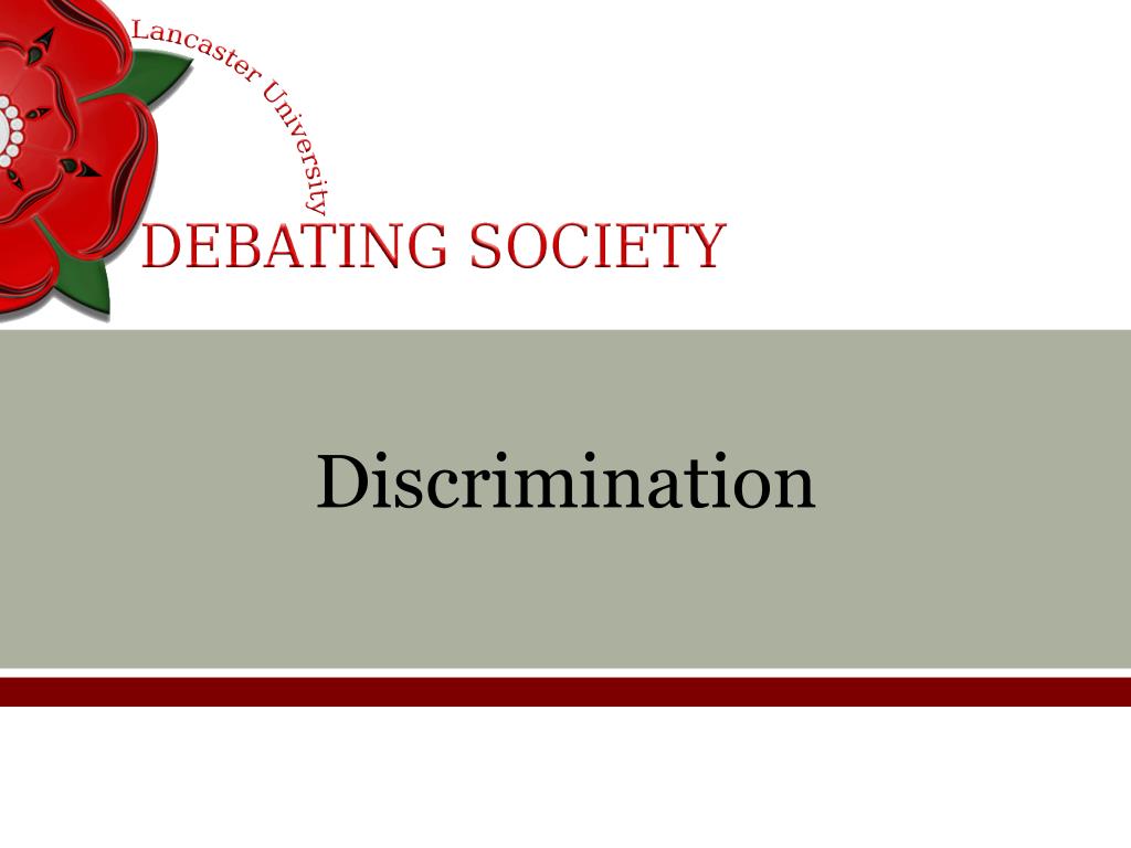 PPT - Discrimination PowerPoint Presentation, free download - ID:2376035