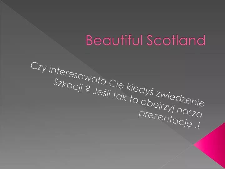 PPT - Beautiful Scotland PowerPoint Presentation, free download - ID ...