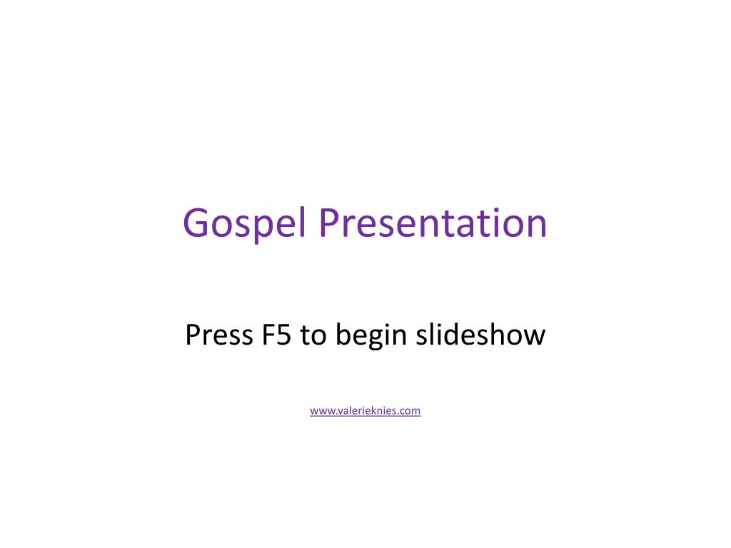 PPT - Gospel Presentation PowerPoint Presentation, free download - ID ...