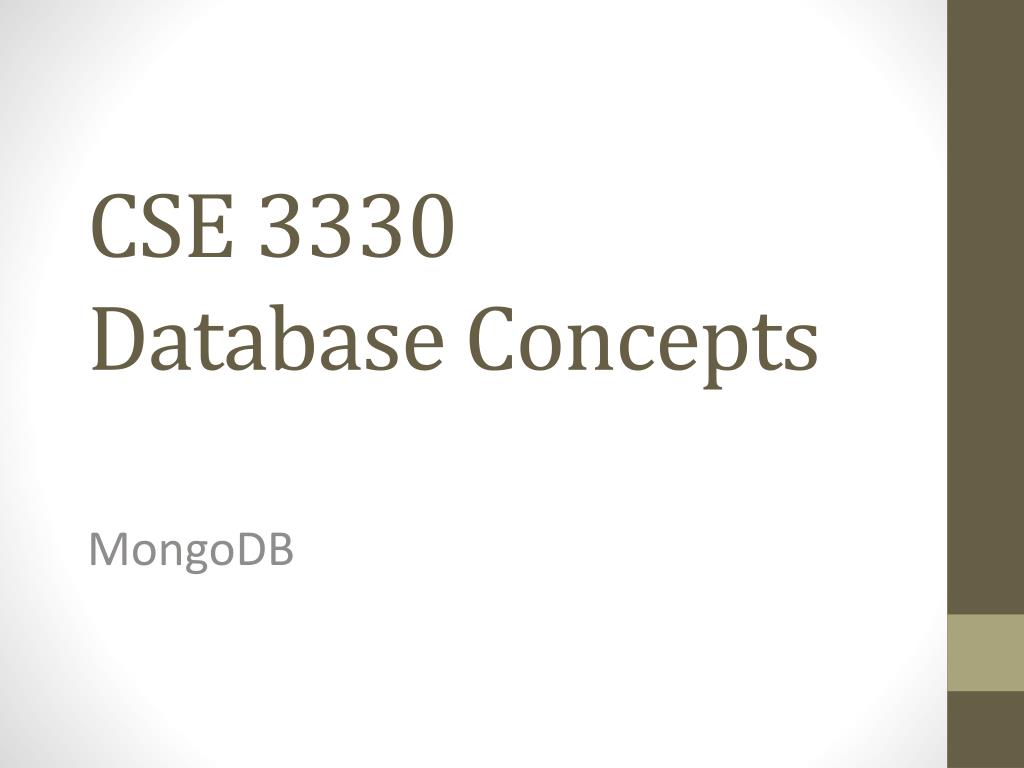 PPT - Introduction to MongoDB for Big Data Storage and Processing ...