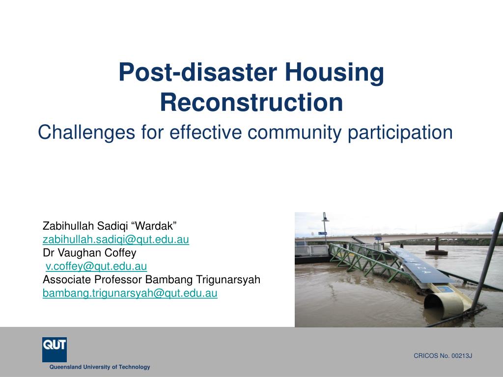 PPT - Post-disaster Housing Reconstruction PowerPoint Presentation ...