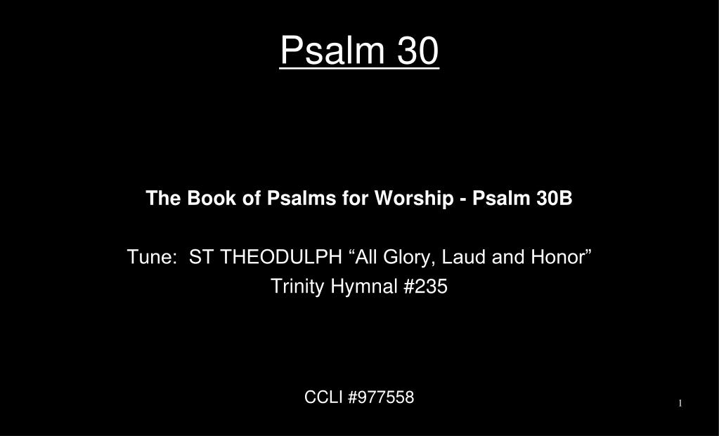 PPT - Psalm 30 PowerPoint Presentation, free download - ID:2378565