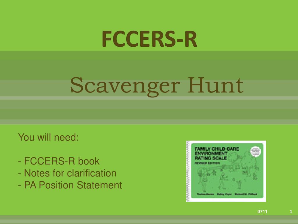 PPT - FCCERS-R PowerPoint Presentation, free download - ID:2380220