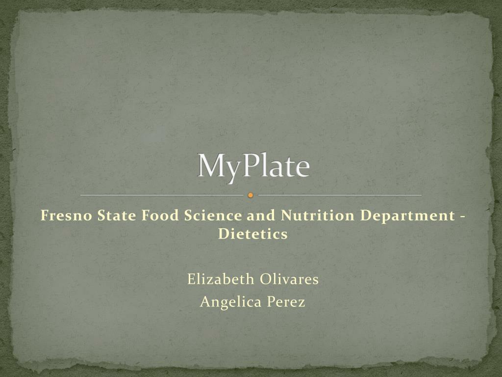 PPT - MyPlate PowerPoint Presentation, free download - ID:2380476