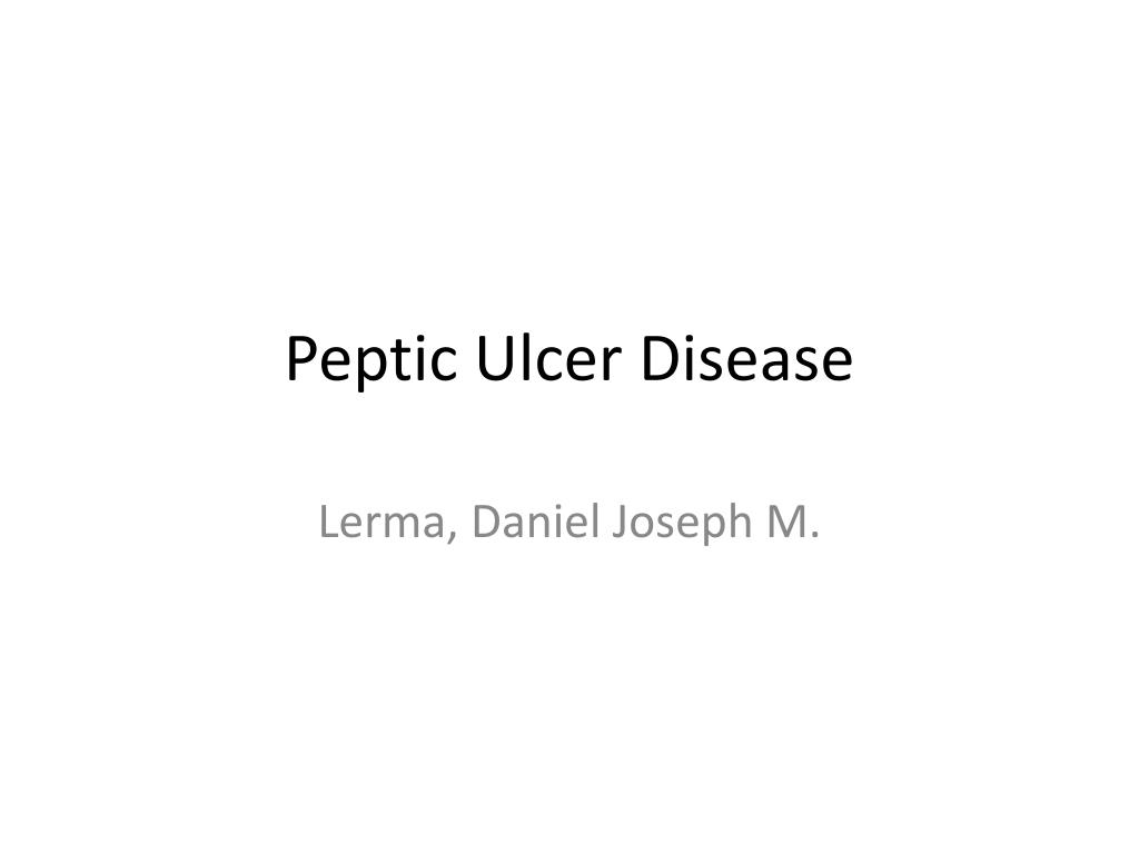 PPT - Peptic Ulcer Disease PowerPoint Presentation, free download - ID ...