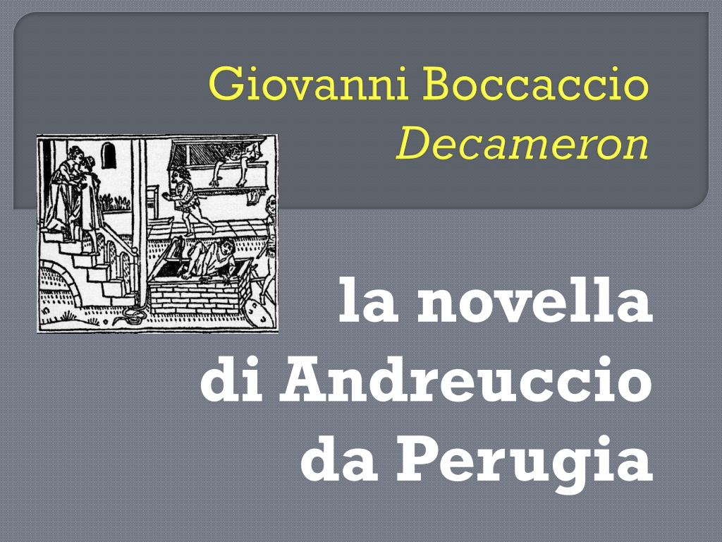 PPT - Giovanni Boccaccio Decameron PowerPoint Presentation, free ...
