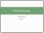 PPT - PLANT TAXONOMY PowerPoint Presentation, free download - ID:6055229