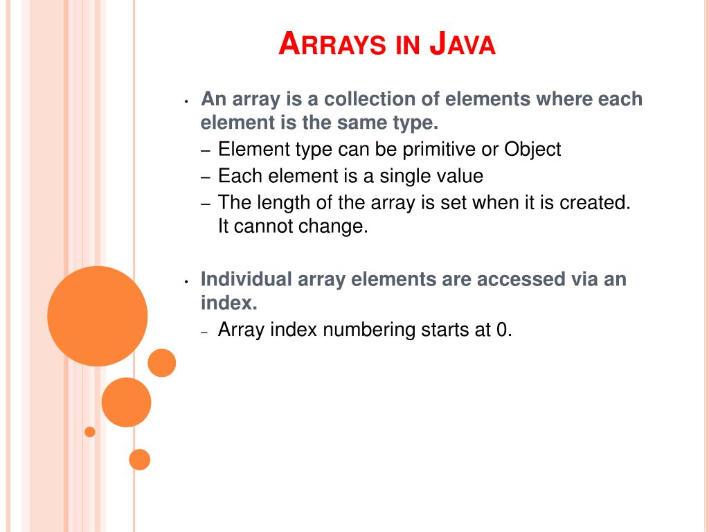 PPT - Arrays in Java PowerPoint Presentation, free download - ID:2383028